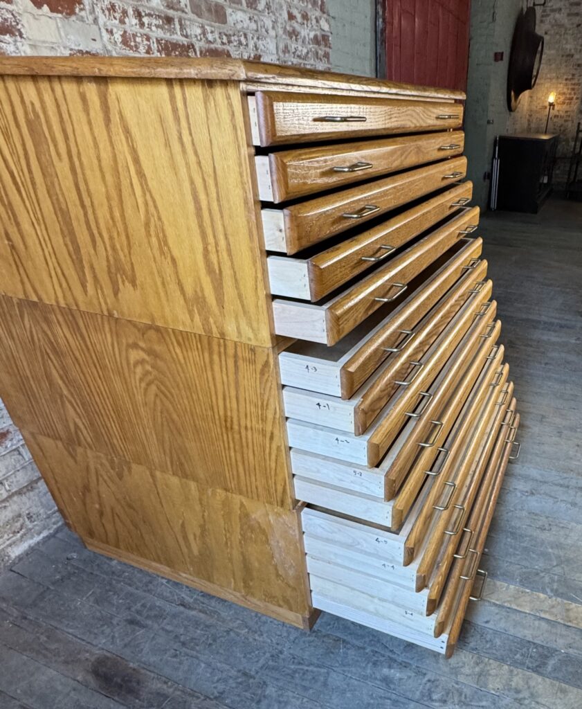 Vintage Triple Stack Flat File with 15 Drawers - Vintage Industrial by ...