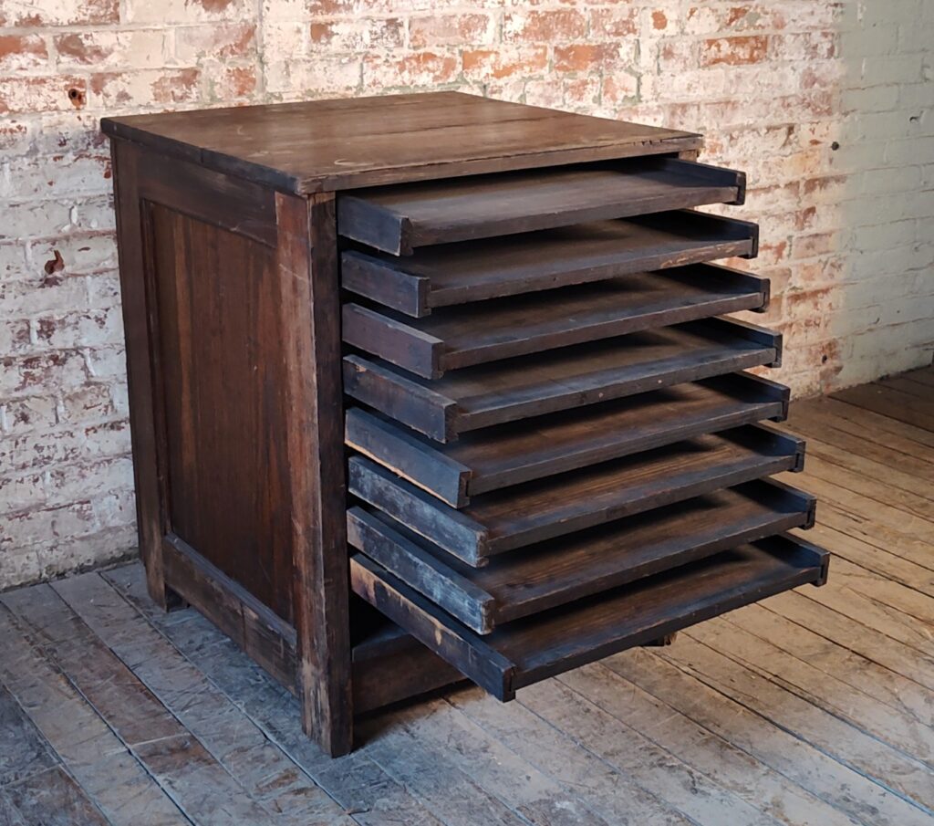 Vintage Industrial Tray Storage Cabinet - Vintage Industrial by Get ...